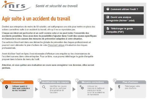 Agir suite à un accident du travail - Actualité - INRS