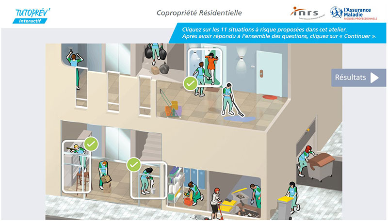 Métiers de la propreté : une version interactive de l’outil TutoPrév’ - Actualité - INRS