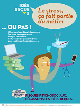 Stress, agression, burnout, harcèlement au travail... En parler pour en sortir - Affiche - INRS